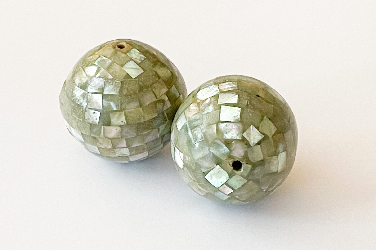 Shell Focal Bead Large Round Inlaid Shell Abalone 30MM 1 PC - Etsy