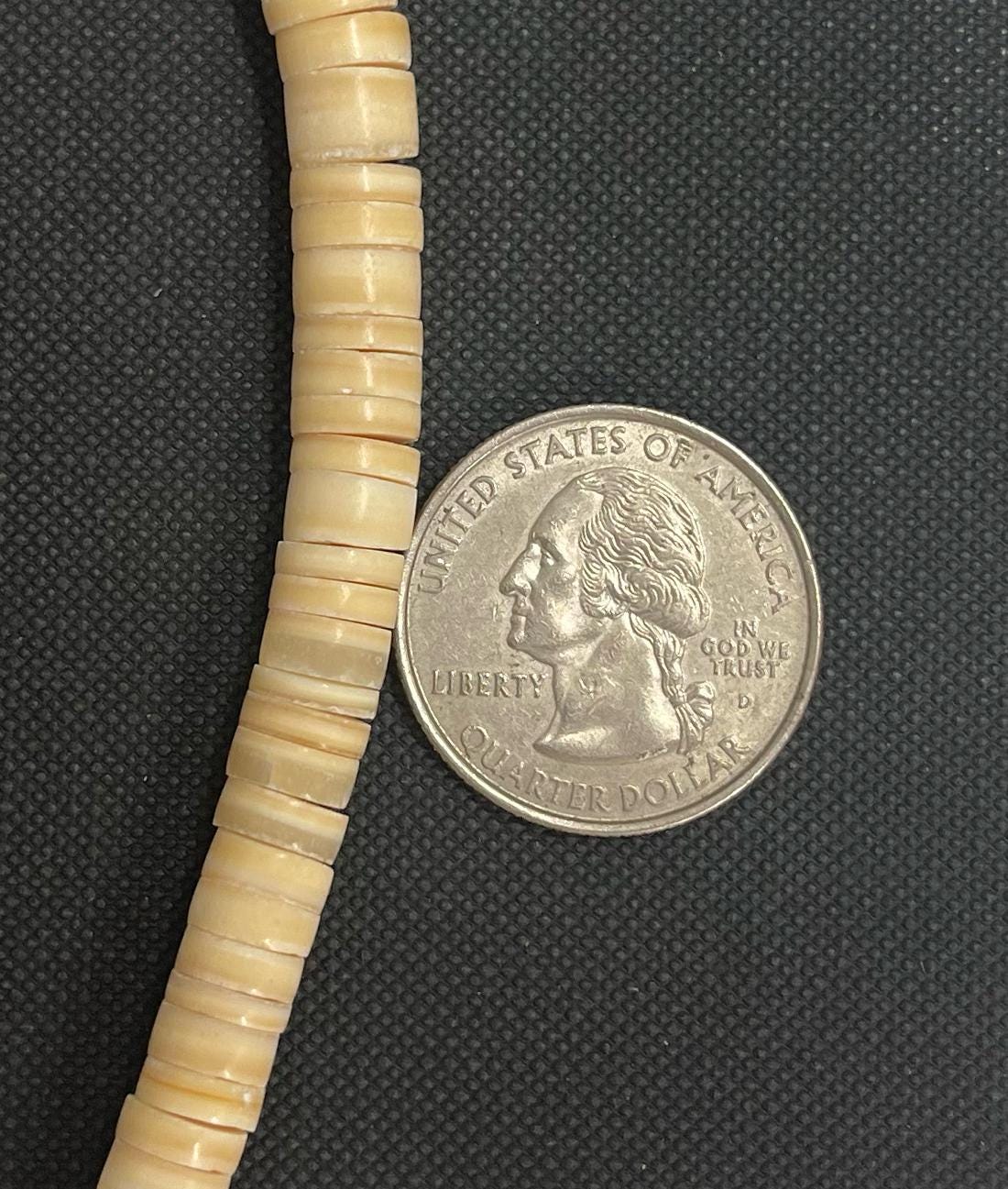 7MM Shell Heishi Melon Shell Disc Rondelle 24