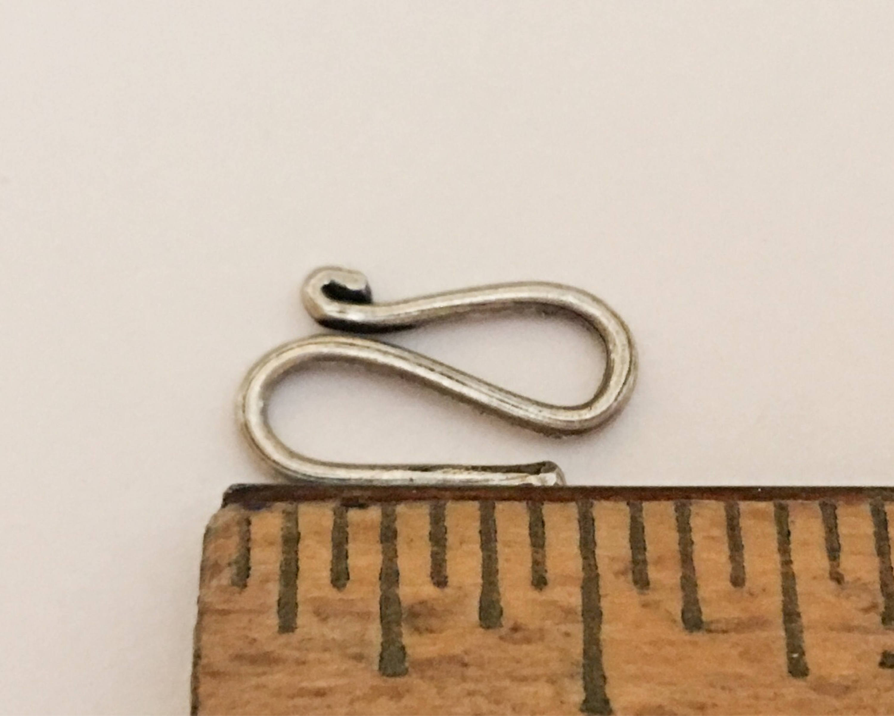 1 Set Sterling Silver Hook Clasp Small - Etsy