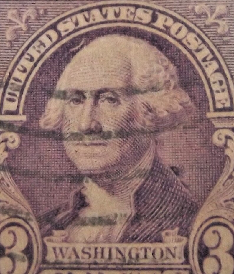 George Washington 1932 Stamp ~ 'the Athenaeum' ~ Gilbert Stuart's ...