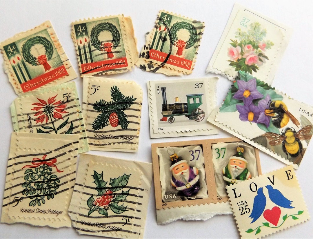 Christmas and Special Occasion Stamps ~ Lot of Thirty Six ~ Circa 1962 ...