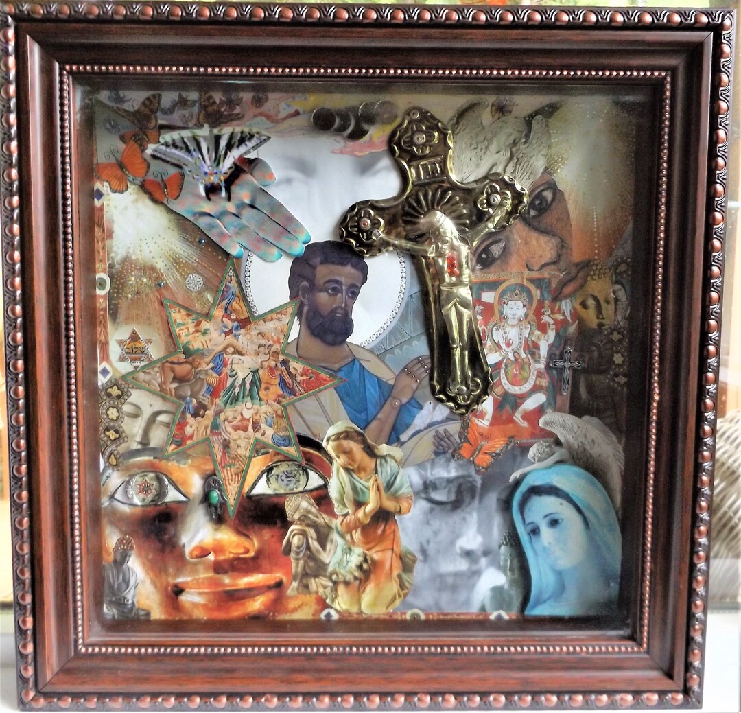 Prayer is Universal ~ Spirituality Shadowbox Collage Based on 'moses ...