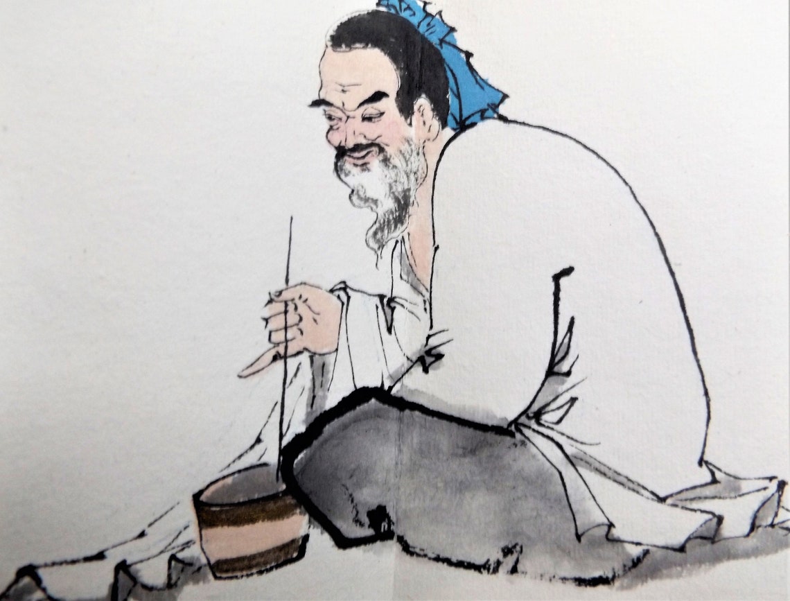 Japanese Orihon Hand Painted Concertina Fold Book | Etsy