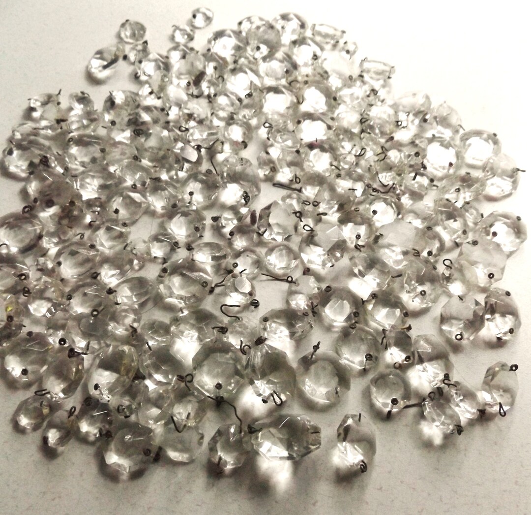 Octagon Crystal Prisms Large Lot of One Hundred Seventy - Etsy