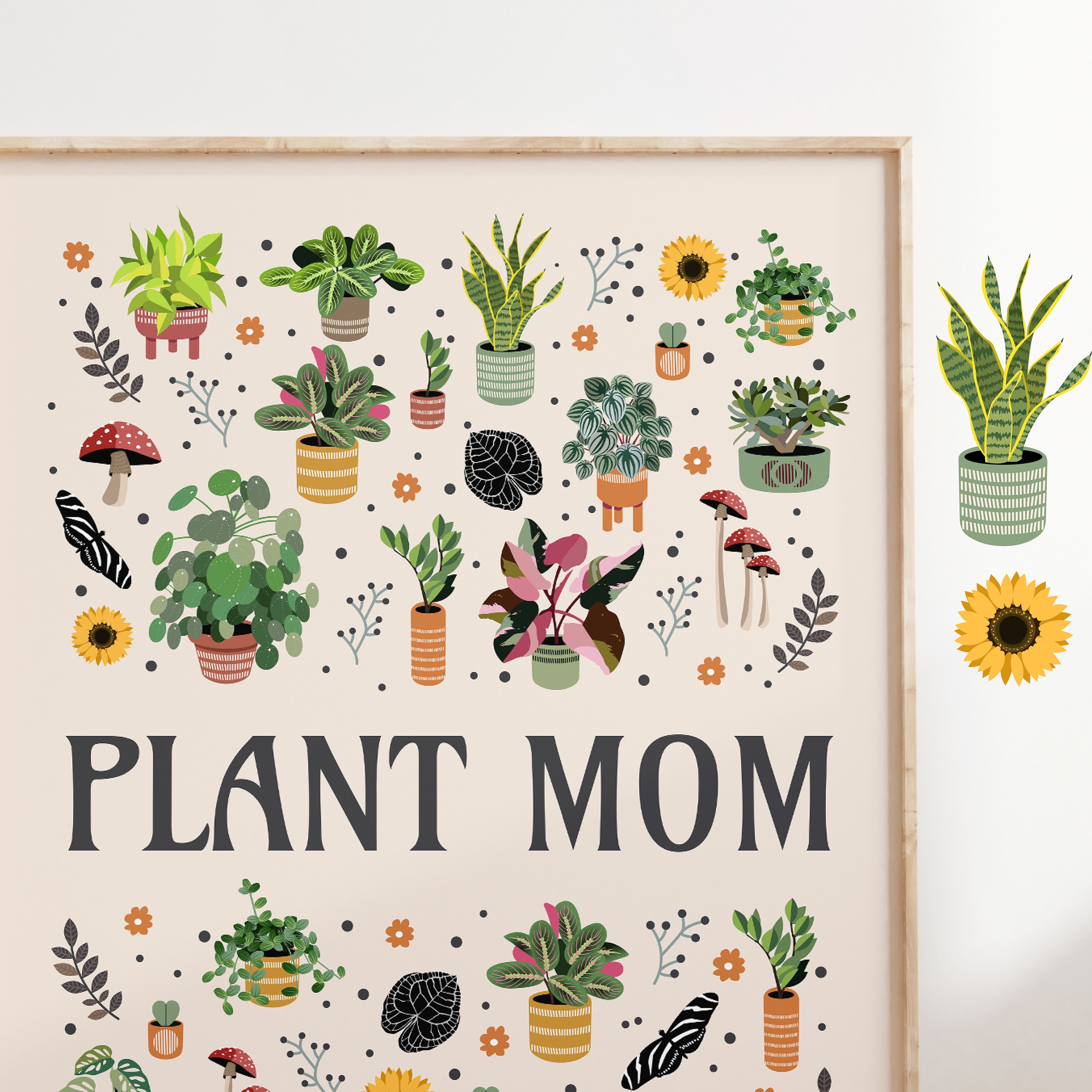 BOTANICAL POSTER, PLANT Mom Poster, Botanical Print, Modern Botanical ...