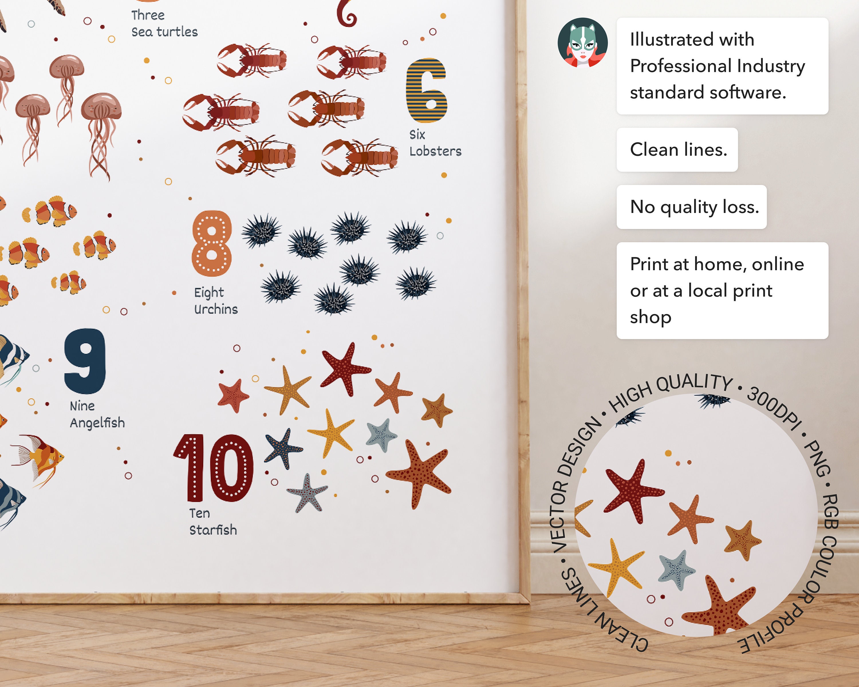 Under the Sea Counting Poster, Counting Ocean Animals, Counting to 10 ...