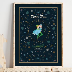 PETER PAN Printable Poster, Peter Pan Digital Download, Peter Pan Room ...