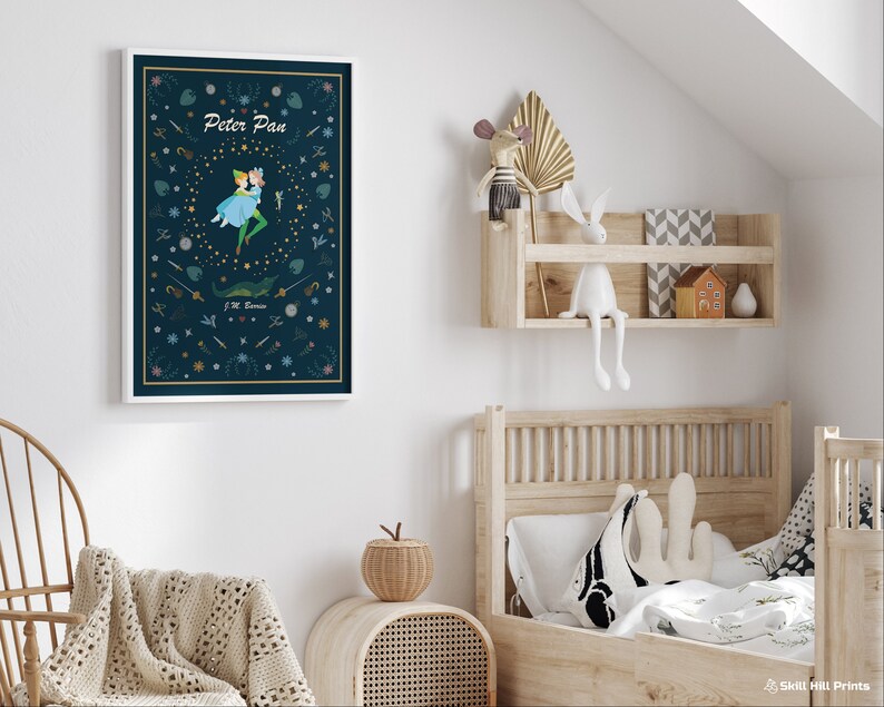 PETER PAN Printable Poster, Peter Pan Digital Download, Peter Pan Room ...
