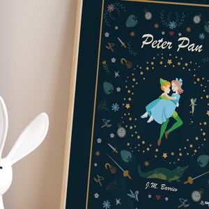 PETER PAN Printable Poster, Peter Pan Digital Download, Peter Pan Room ...