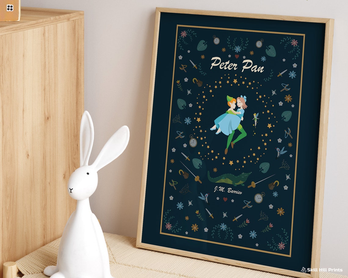 PETER PAN Printable Poster, Peter Pan Digital Download, Peter Pan Room ...