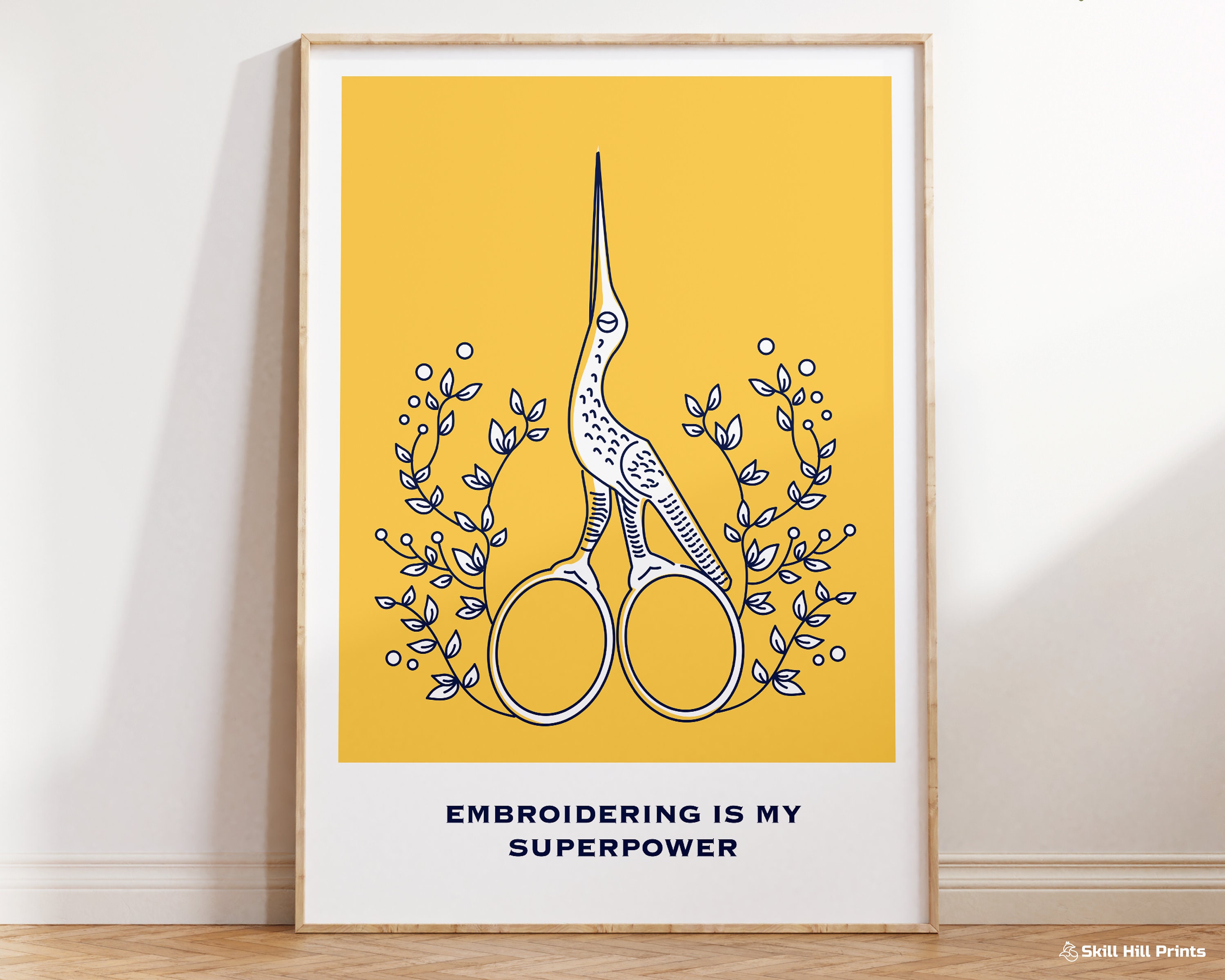 Embroidery Poster, Embroidery Quote, Sewing Room Wall Art, Embroidery ...