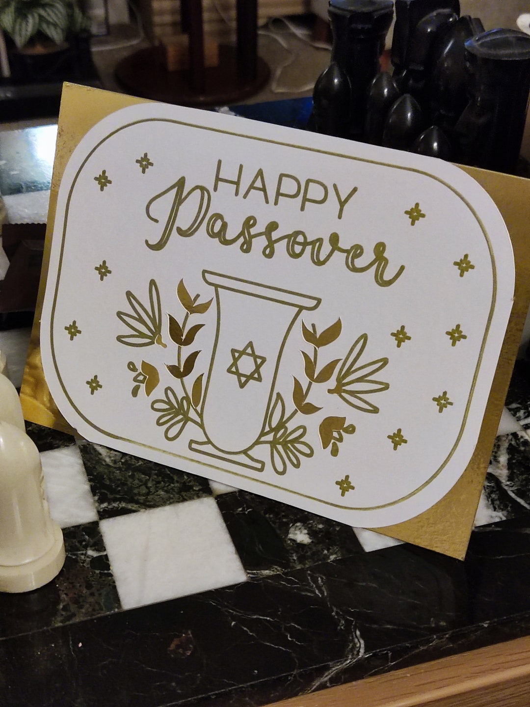 Joyful Passover Greetings Card, Celebrate With Love, Religious Holiday ...