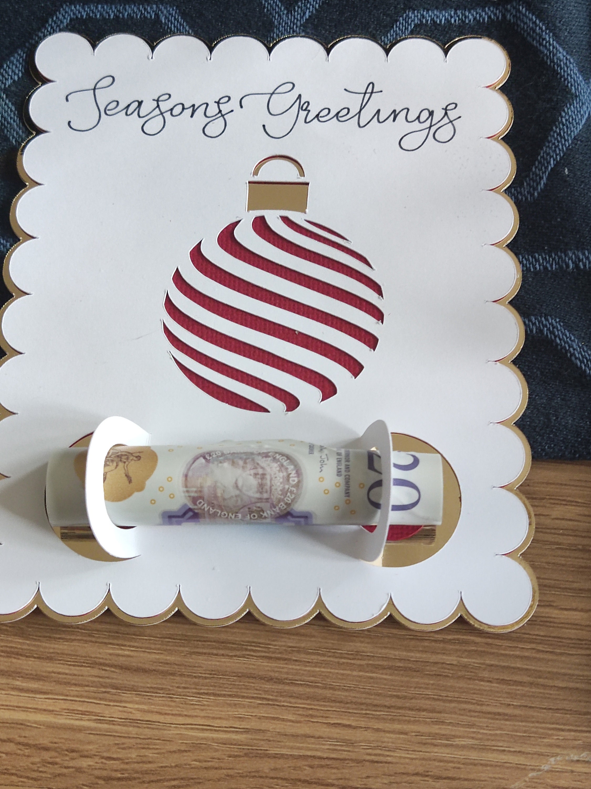 Christmas Money Holder, Gift Card Holder, Festive Wallet, Cash Holder ...