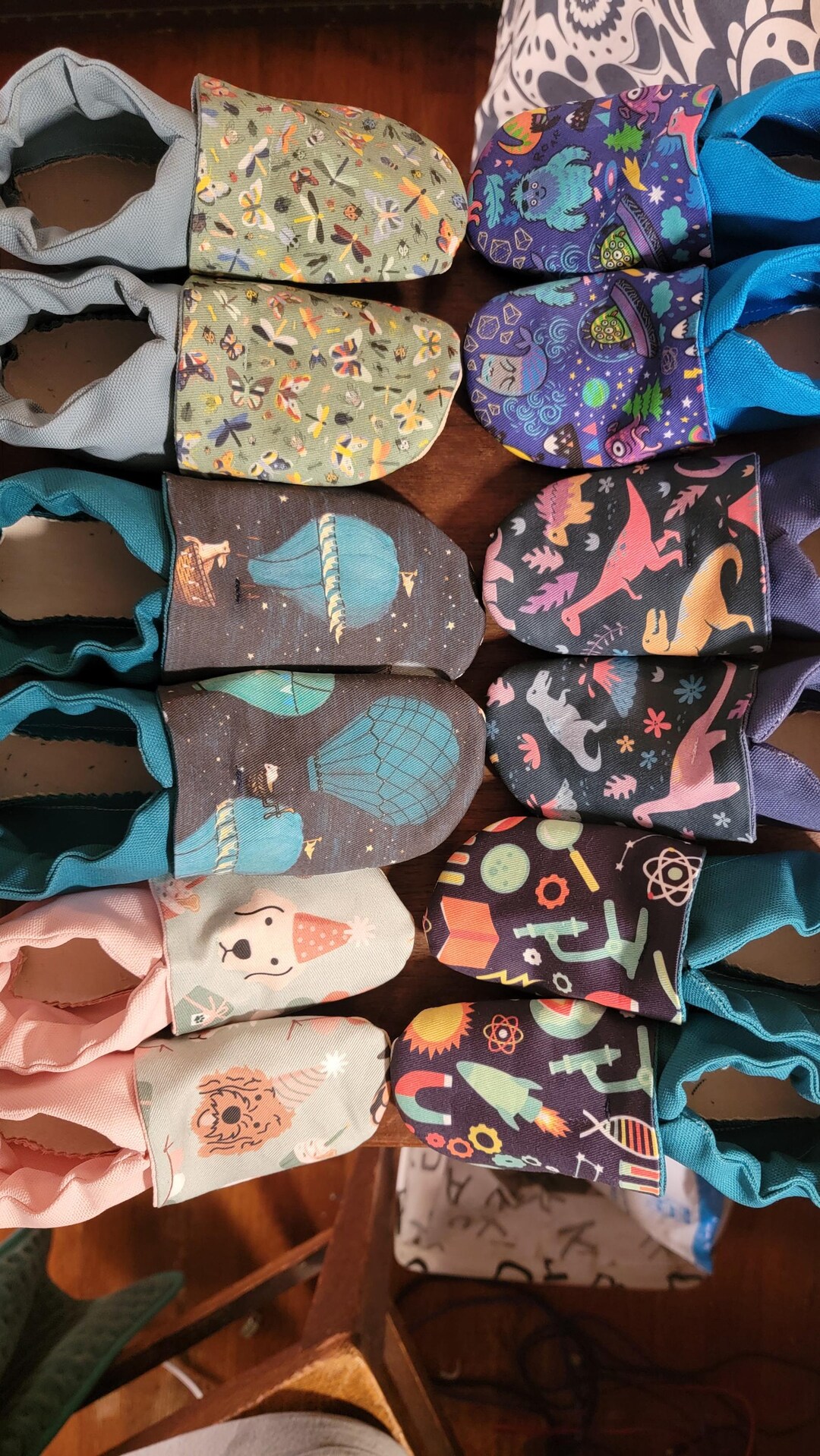 BIG KID SIZE Custom Classroom Shoes, Soft Soled Slippers, Made to Order ...