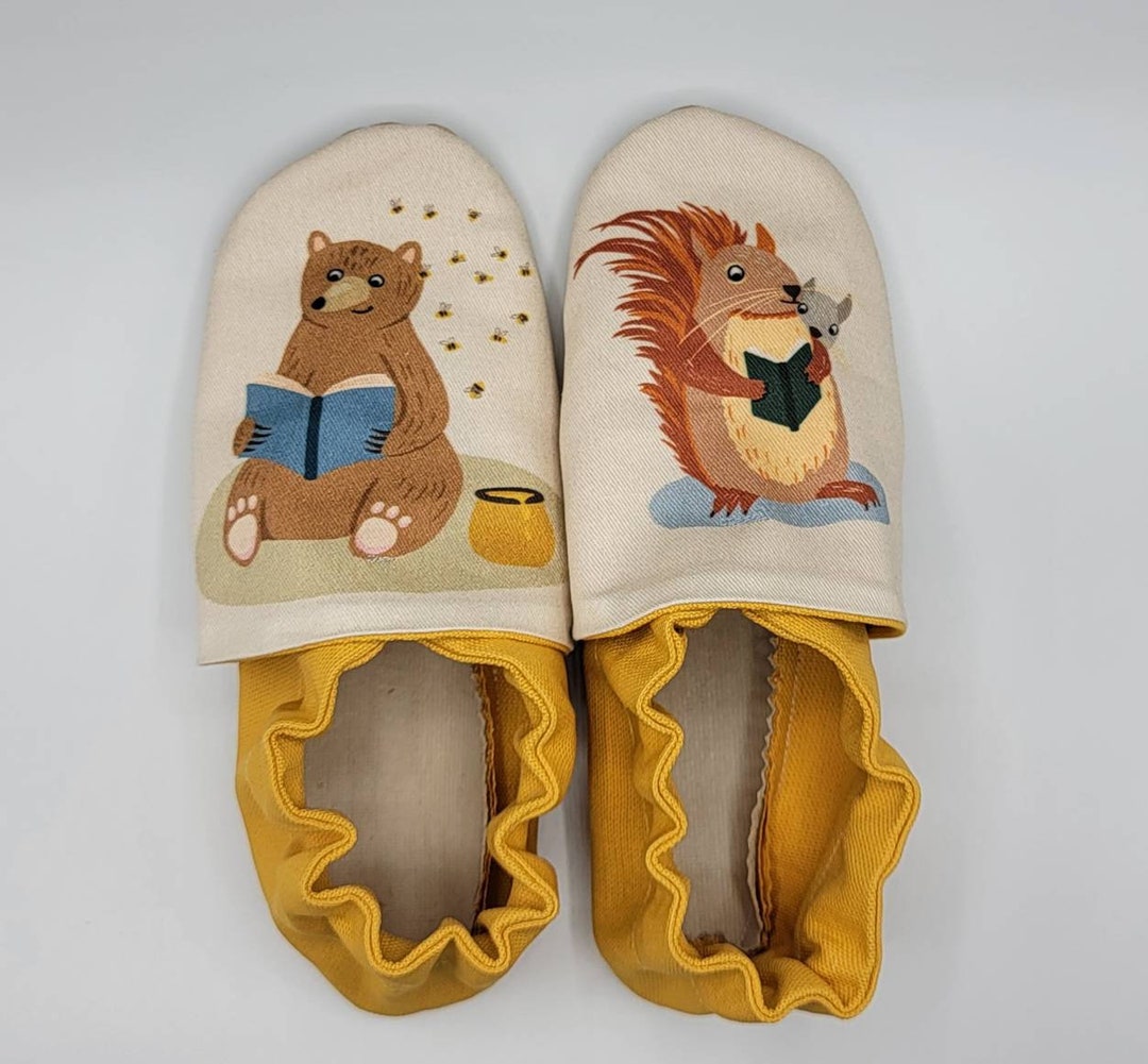 Custom Classroom Shoes, Soft Soled Slippers, Made to Order Slippers ...