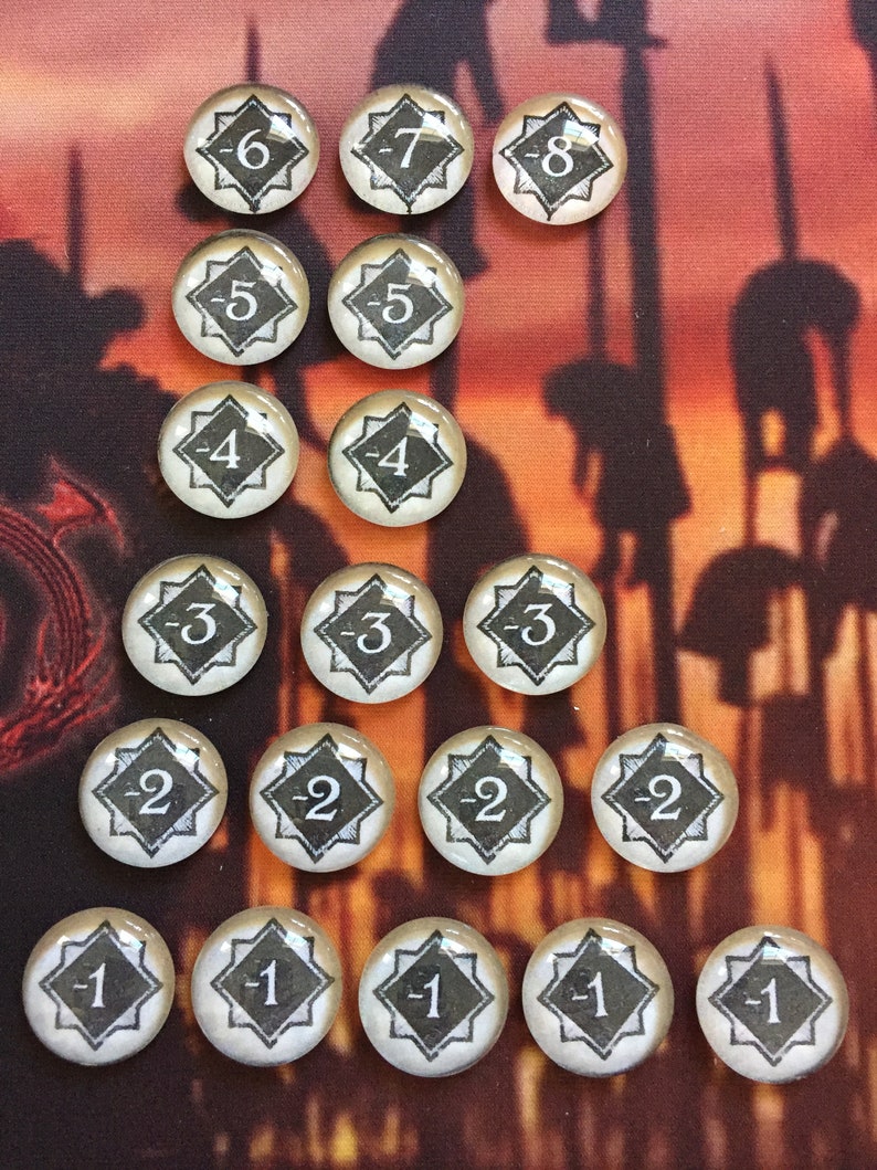 Call of Cthulhu Arkham Horror Tokens Full Set Arkham Horror - Etsy UK