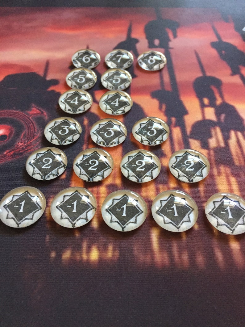 Call of Cthulhu Arkham Horror Tokens Full Set Arkham Horror | Etsy UK