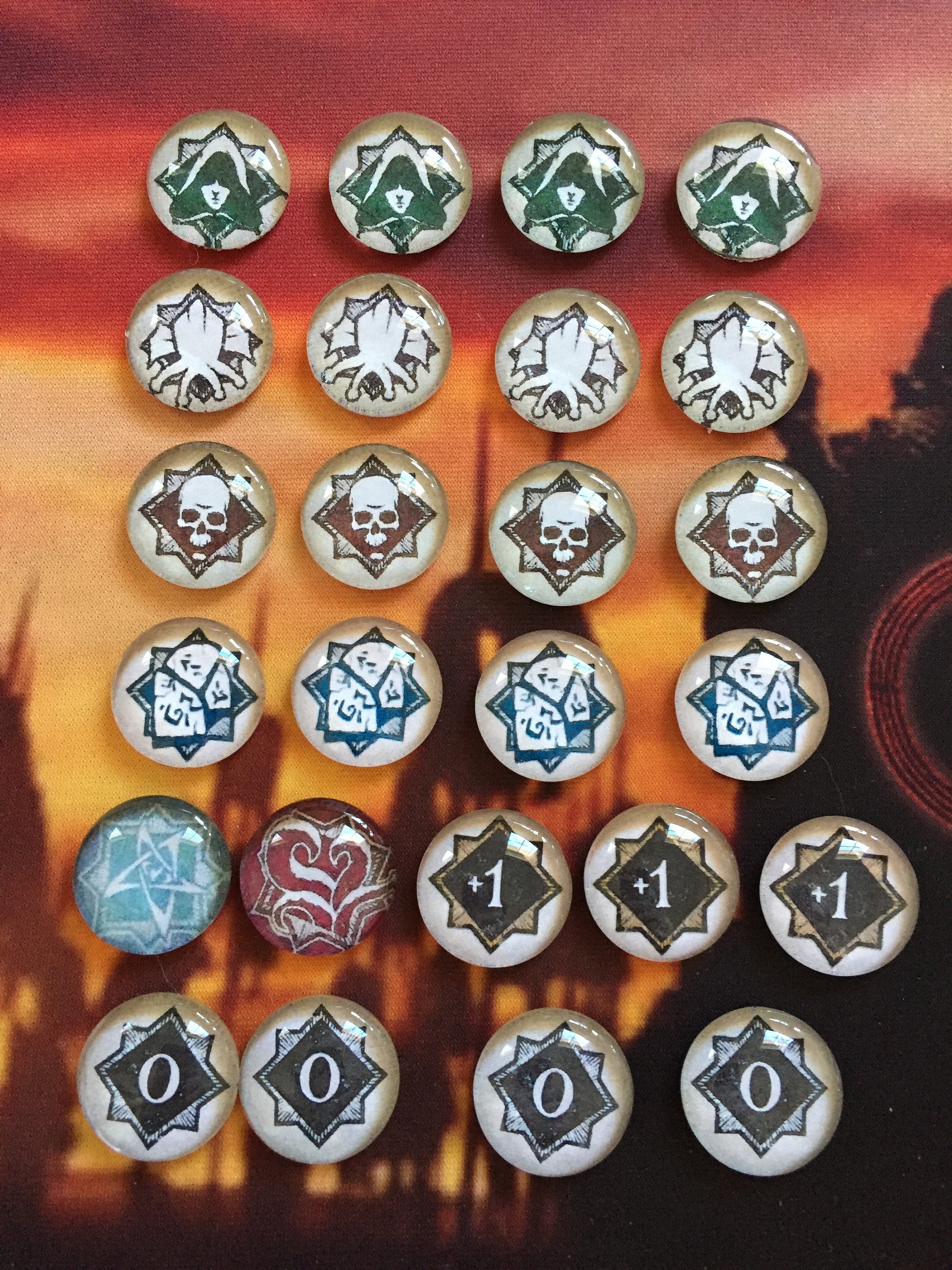 Call of Cthulhu Arkham Horror Tokens Full Set Arkham Horror - Etsy