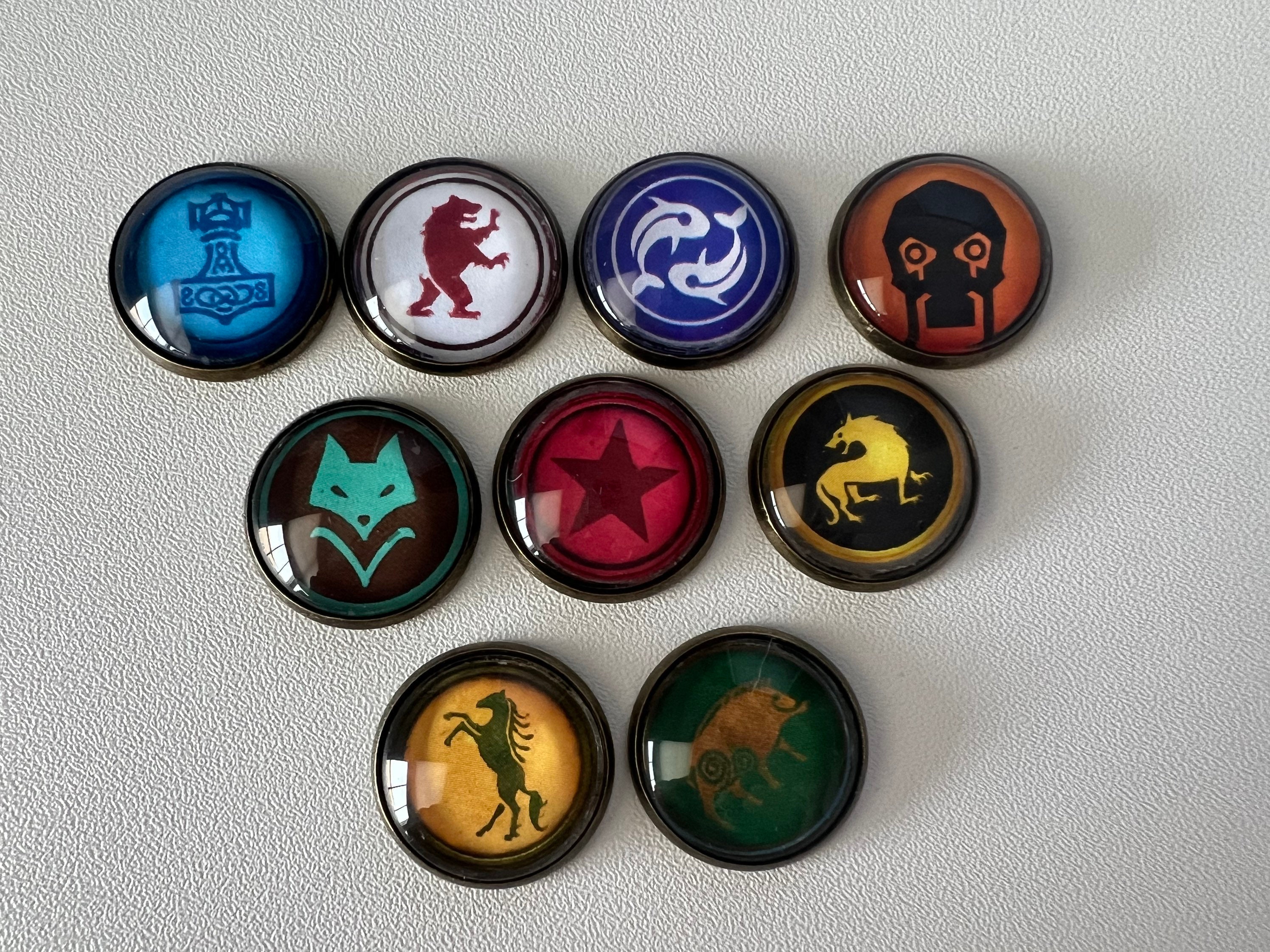 Scythe Faction Tokens - 9 Tokens Premium Gaming Tokens - Etsy