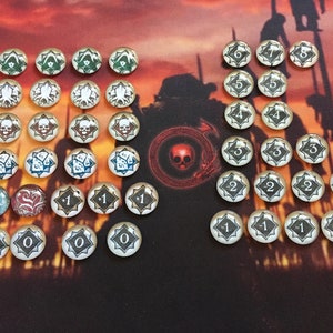 Call of Cthulhu Arkham Horror Tokens! Full Set! Arkham Horror Card Game ...