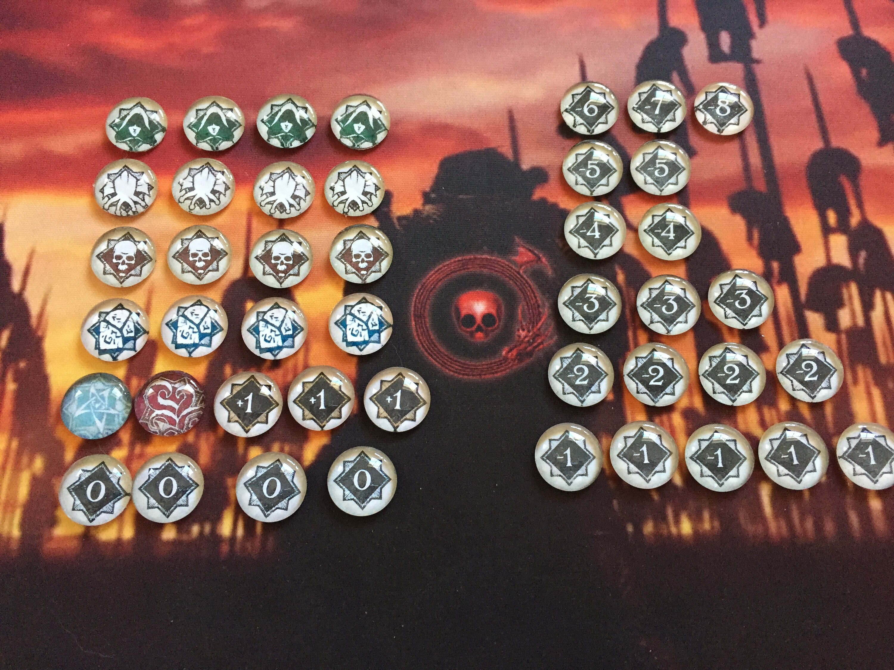 Call of Cthulhu Arkham Horror Tokens! Full Set! Arkham Horror Card Game ...