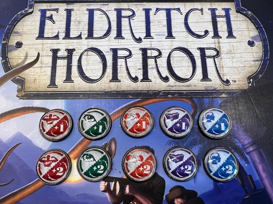 Eldritch Horror Improvement Tokens! Lore, Influence, Observation ...