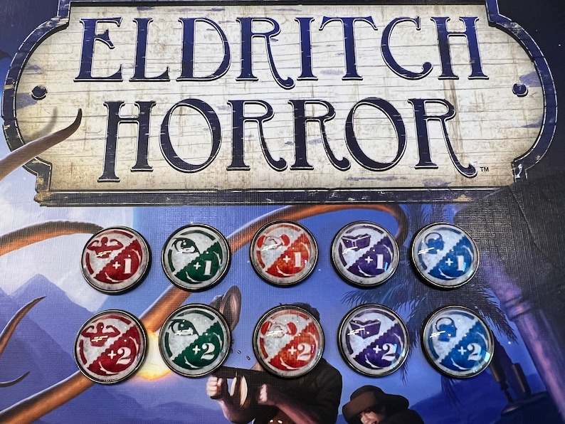 Eldritch Horror Improvement Tokens! Lore, Influence, Observation ...