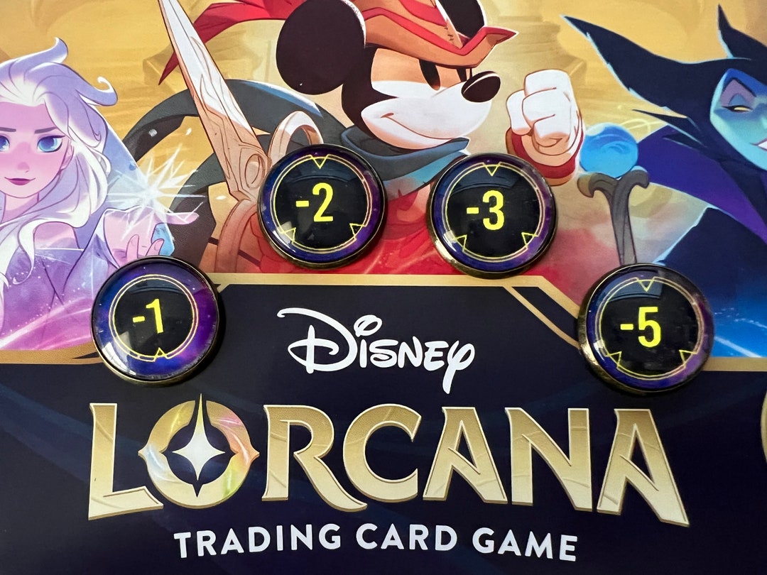 Single Damage Tokens - Lore Tokens - Lorcana Tokens - Your Choice 1,2,3 ...