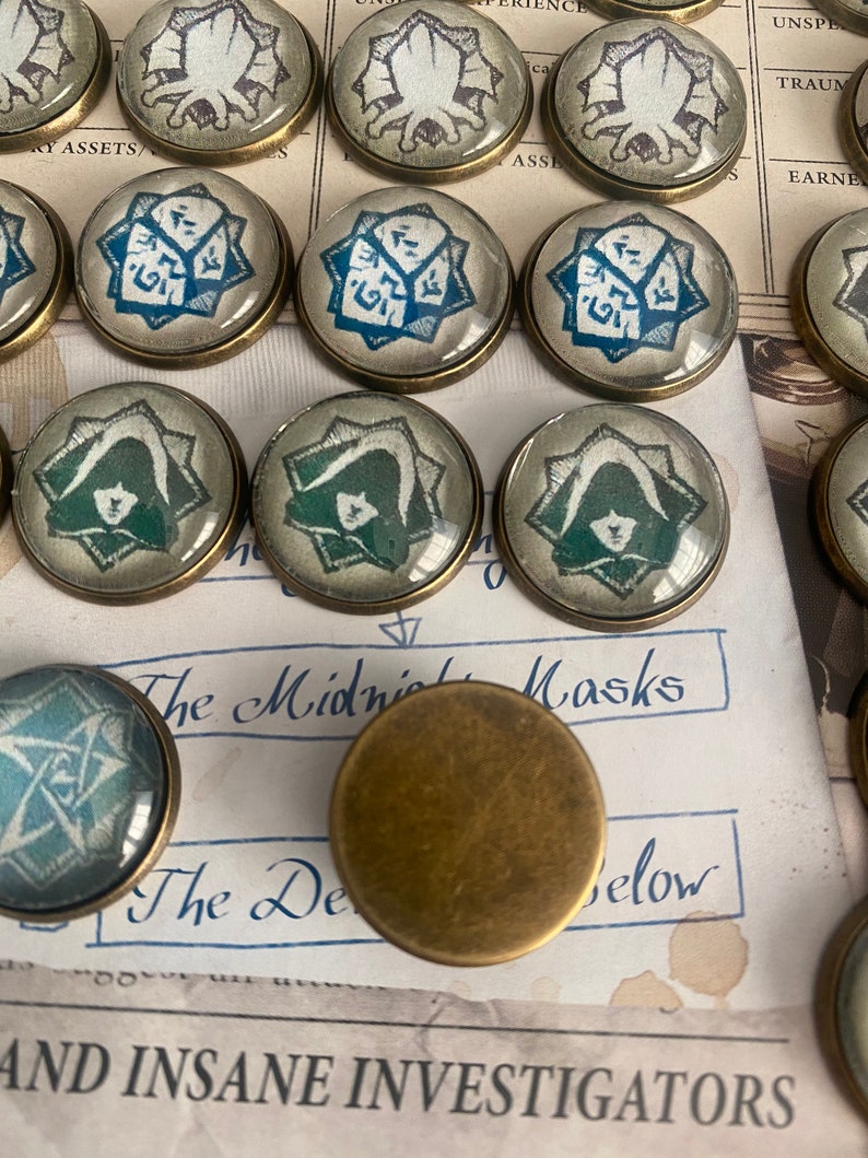 Call of Cthulhu Arkham Horror Tokens Full Set Arkham Horror - Etsy