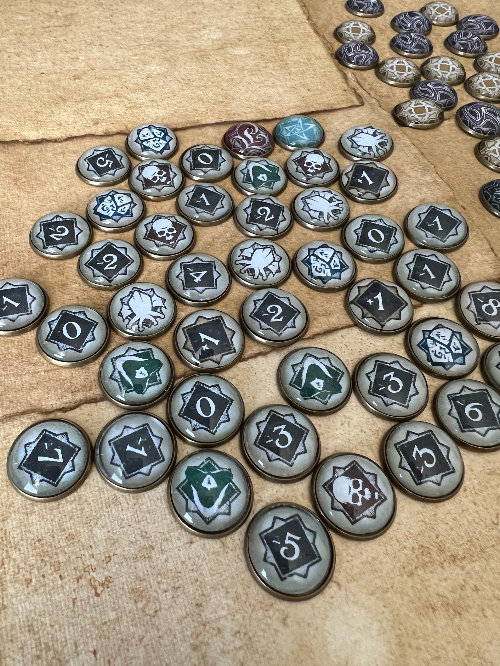 Arkham Horror LCG Token Bundle! Chaos Token , Bless Token, Curse Token ...