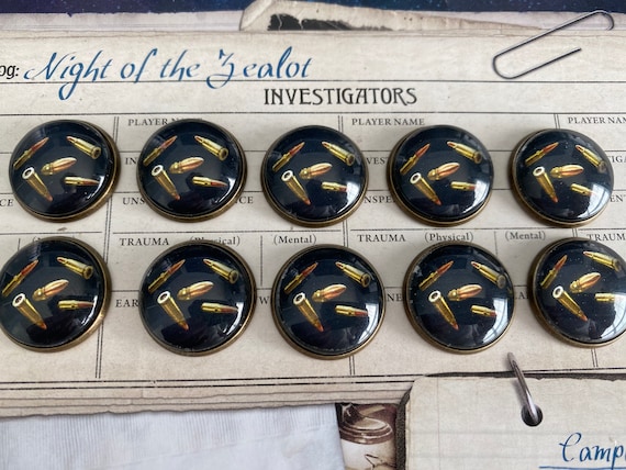 Arkham Horror Ammo / Bullet Tokens / Arkham Horror LCG Tokens. - Etsy