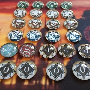 Call of Cthulhu Arkham Horror Tokens! Full Set! Arkham Horror Card Game ...
