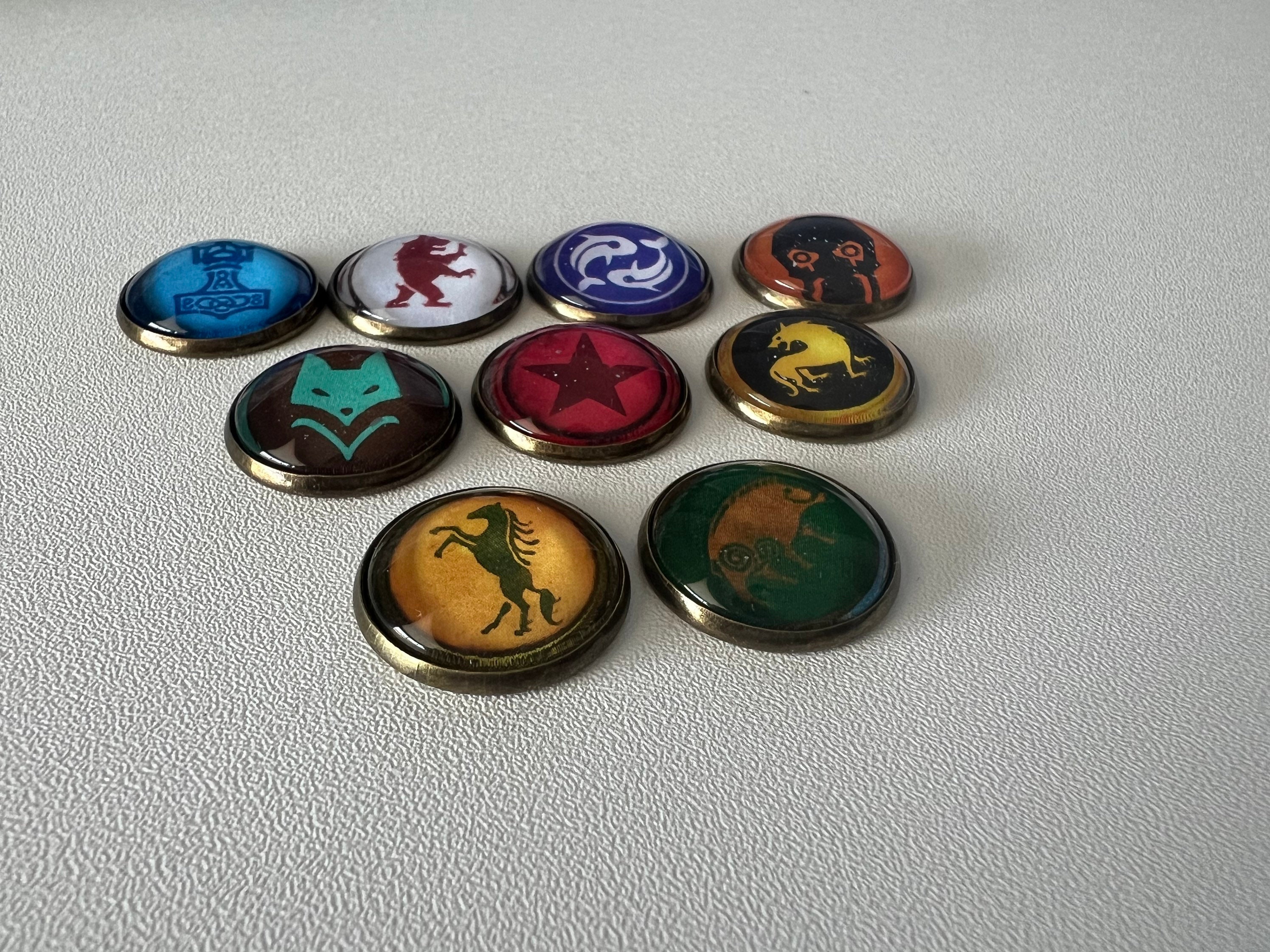 Scythe Faction Tokens - 9 Tokens Premium Gaming Tokens - Etsy