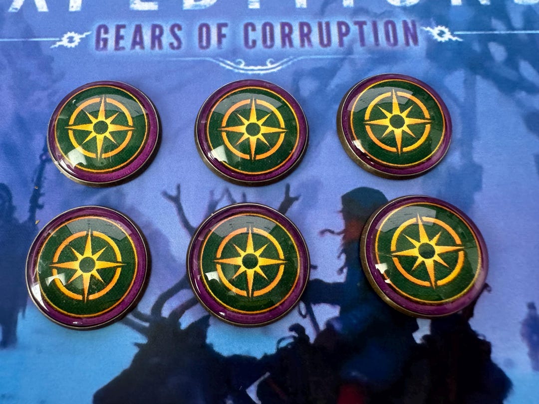 Scythe Gears of Corruption - Corruption Tokens - 6 Corruption Tokens - Etsy