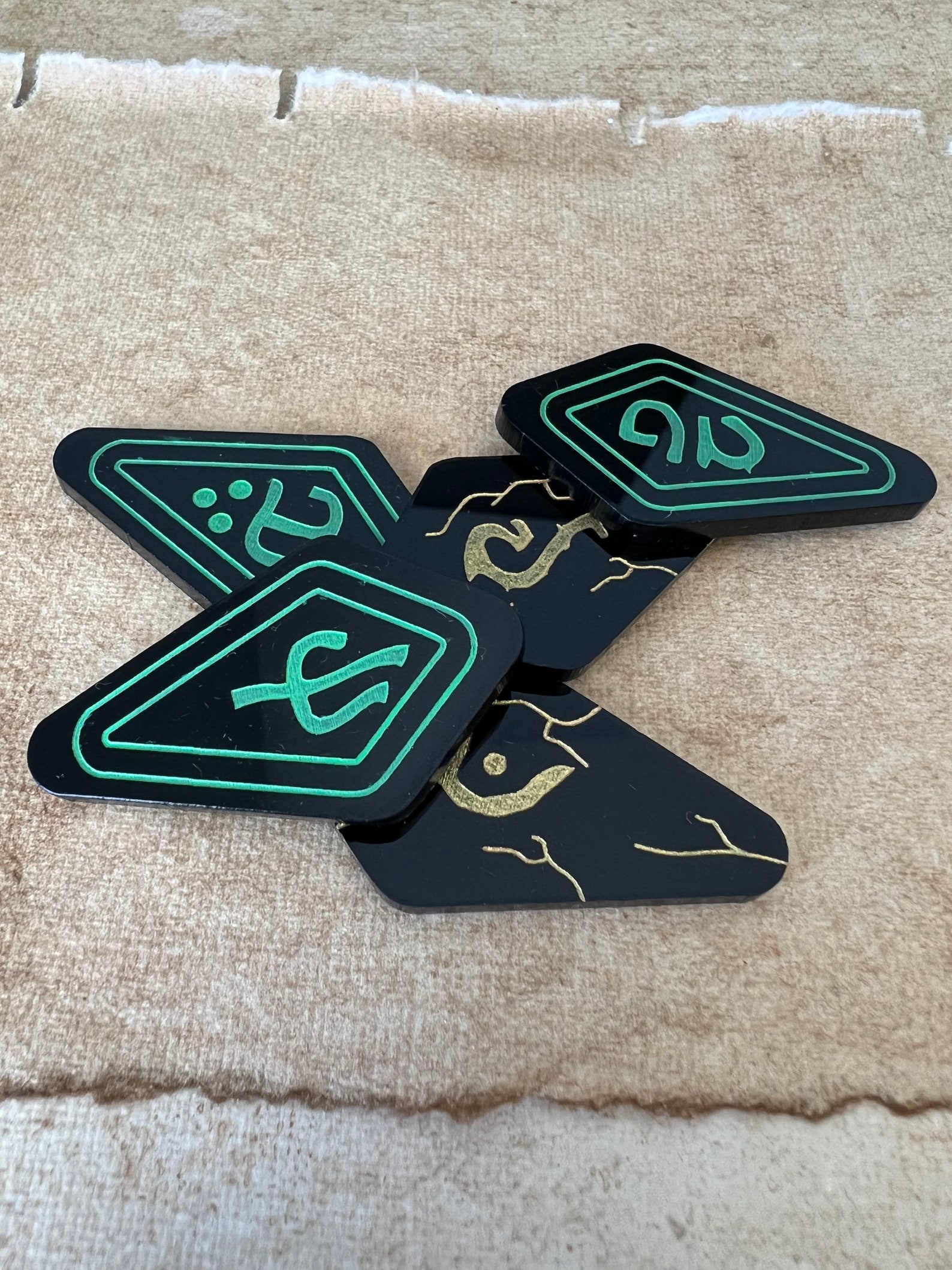 5x Seal Tokens for Edge of the Earth Arkham Horror LCG Double Sided ...