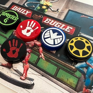 Tokens Compatible for Marvel Crisis Protocol Faction Tokens. Shield ...