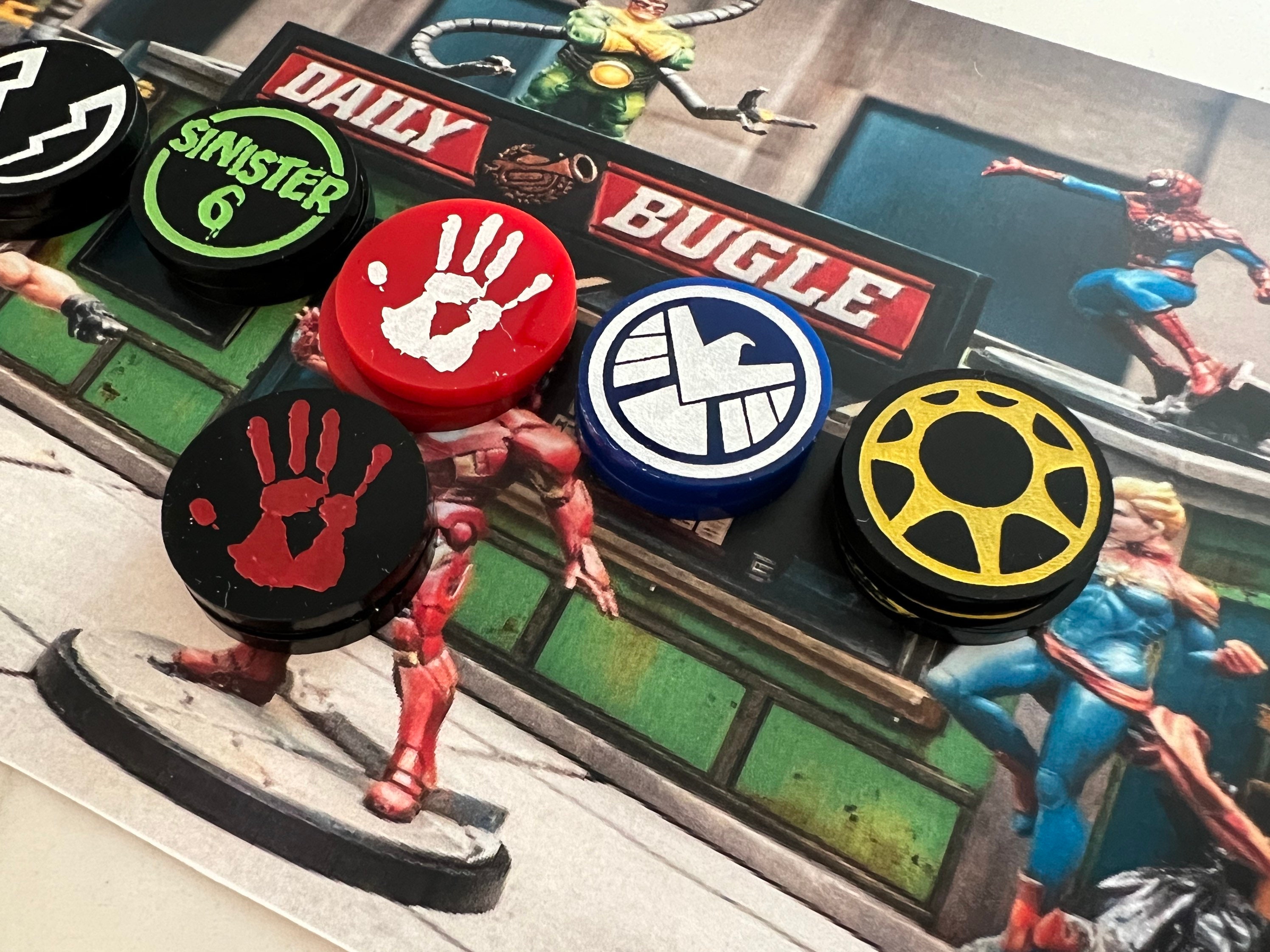Tokens Compatible for Marvel Crisis Protocol Faction Tokens. - Etsy
