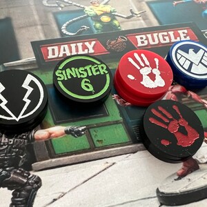 Tokens Compatible for Marvel Crisis Protocol Faction Tokens. Shield ...
