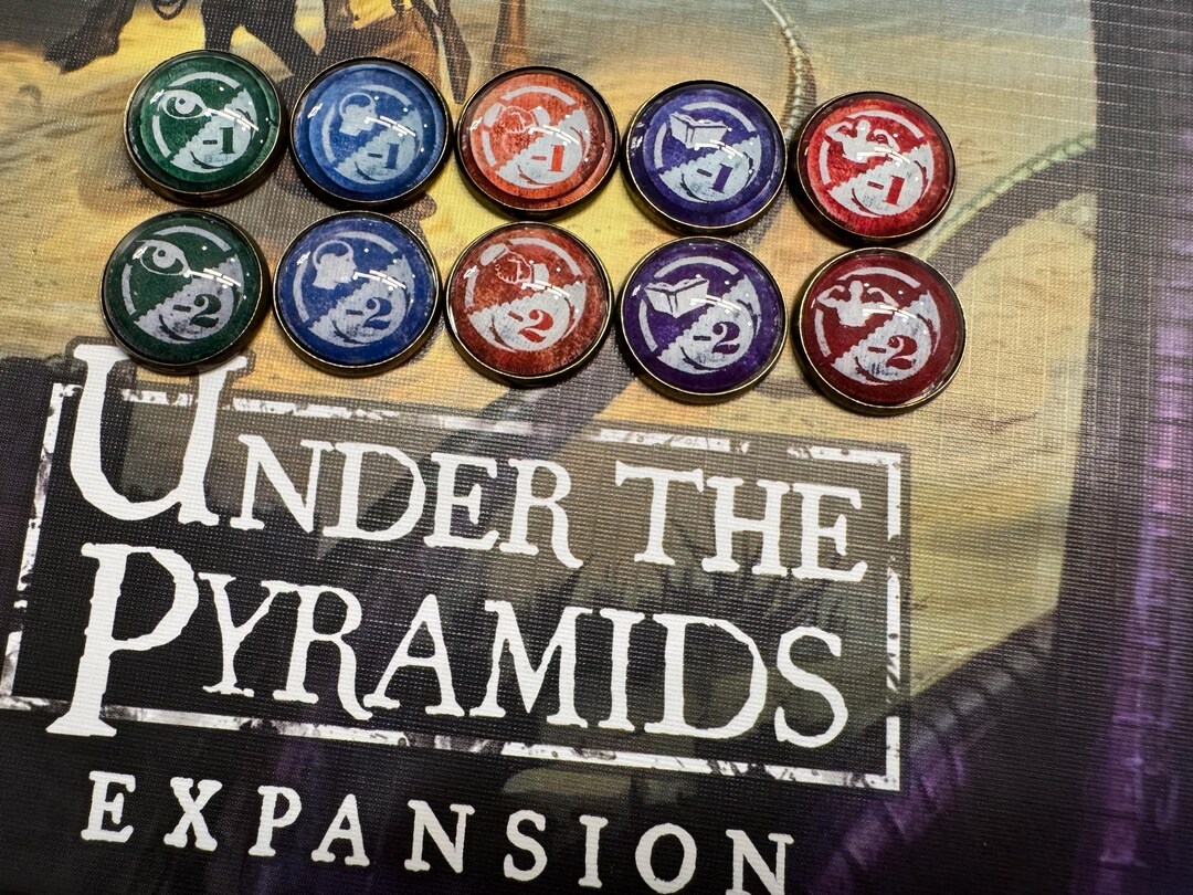 Eldritch Horror Impairment Tokens Under the Pyramids Expanison Tokens ...