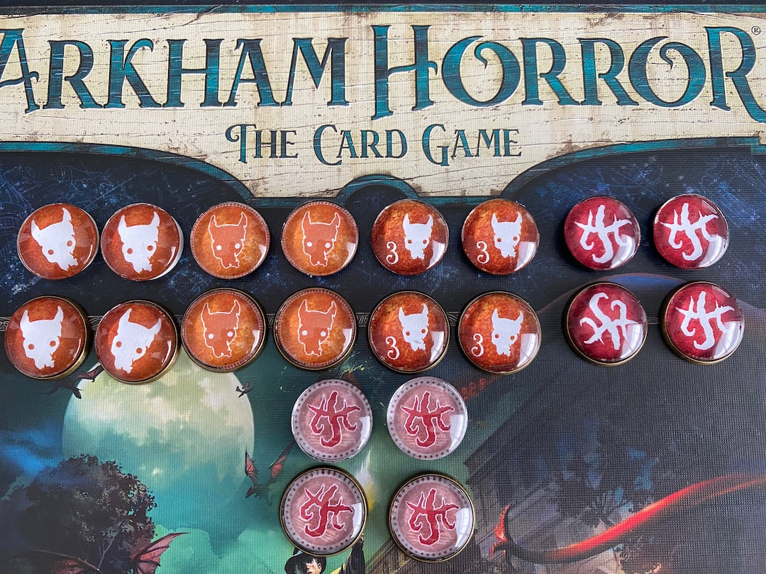 Arkham Horror 3rd Edition Arkham Horror Tokens. Doom & Cattle Tokens ...