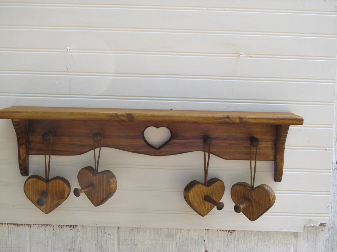 Heart Peg Shelf - Etsy