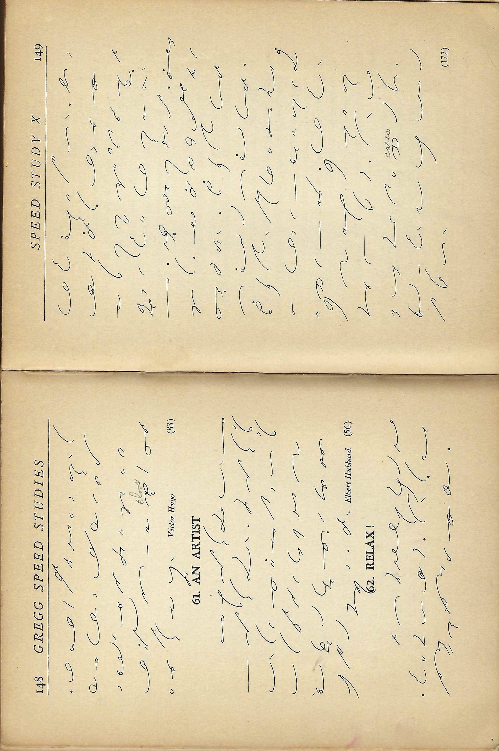 Vintage Gregg Shorthand Book Cover and Pages - Etsy