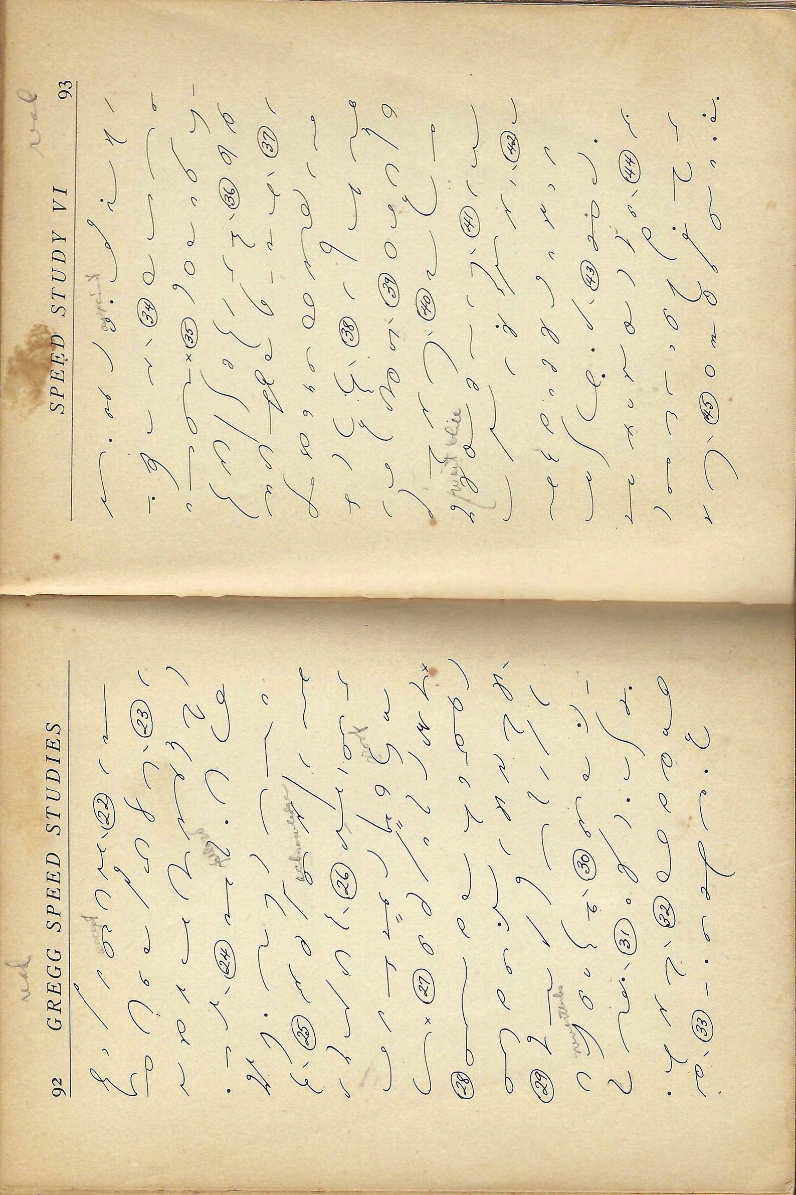 Vintage Gregg Shorthand Book Cover and Pages - Etsy