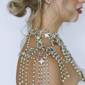 Bridal Shoulder Chain, Shoulder Necklace, Shoulder Chain, Bridal ...