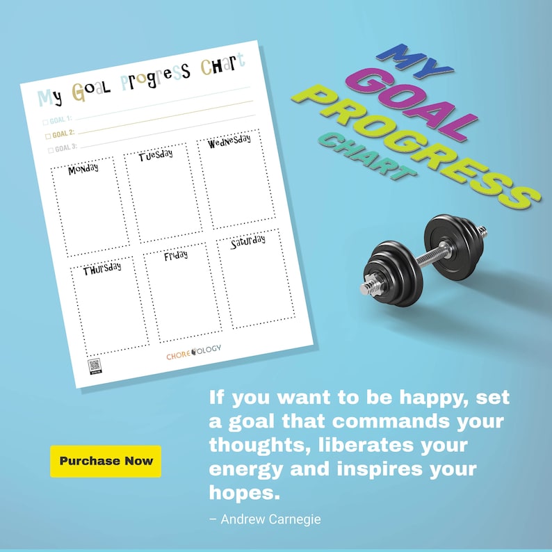 Blue & Gold Printable Goal Progress Chart - Etsy Australia