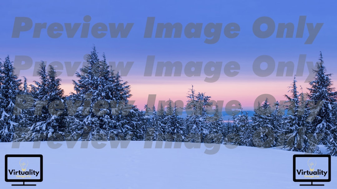 Virtual Meeting Background Winter Scene 290 Instant Download - Etsy