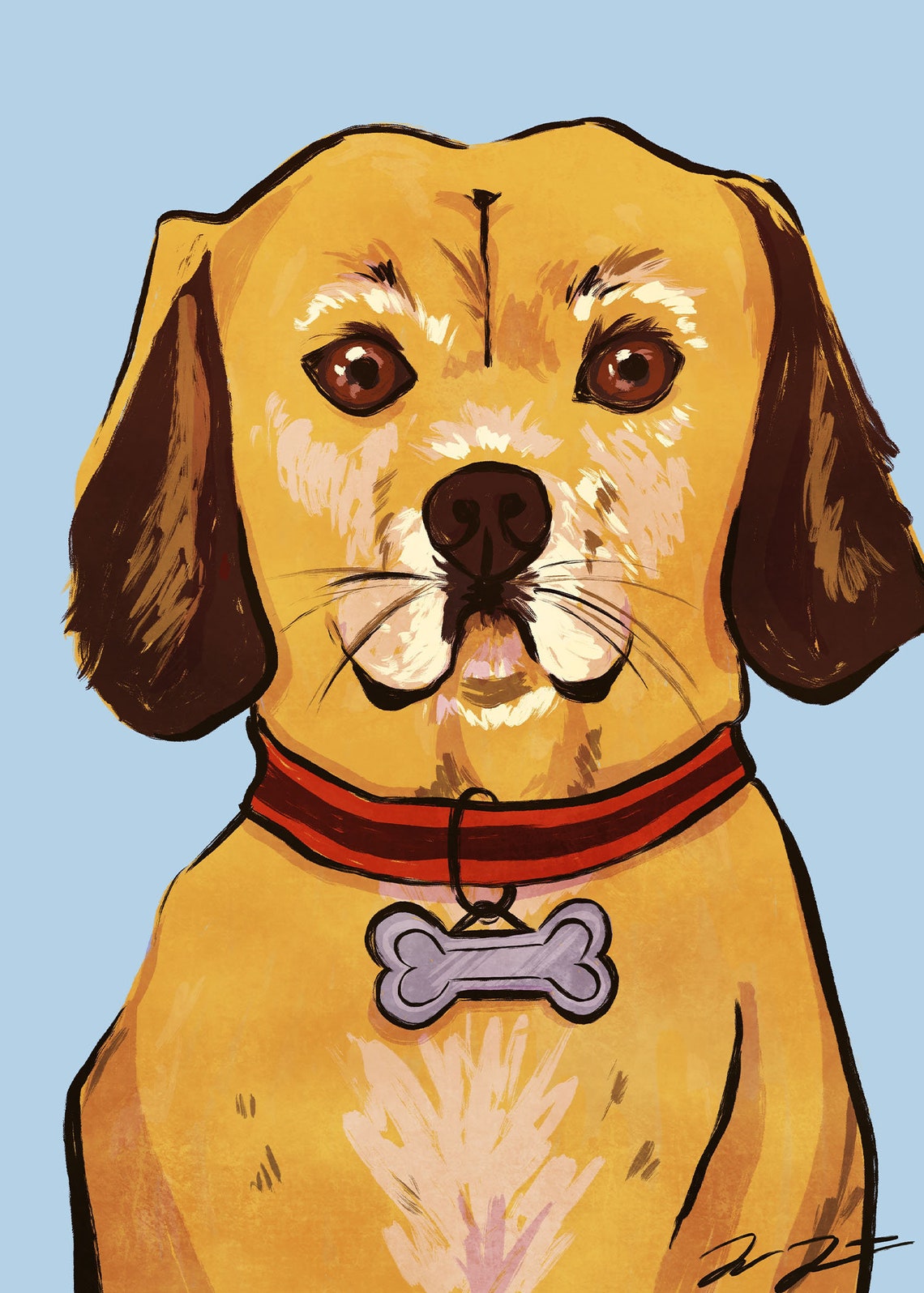 Custom Pet Portrait - Etsy