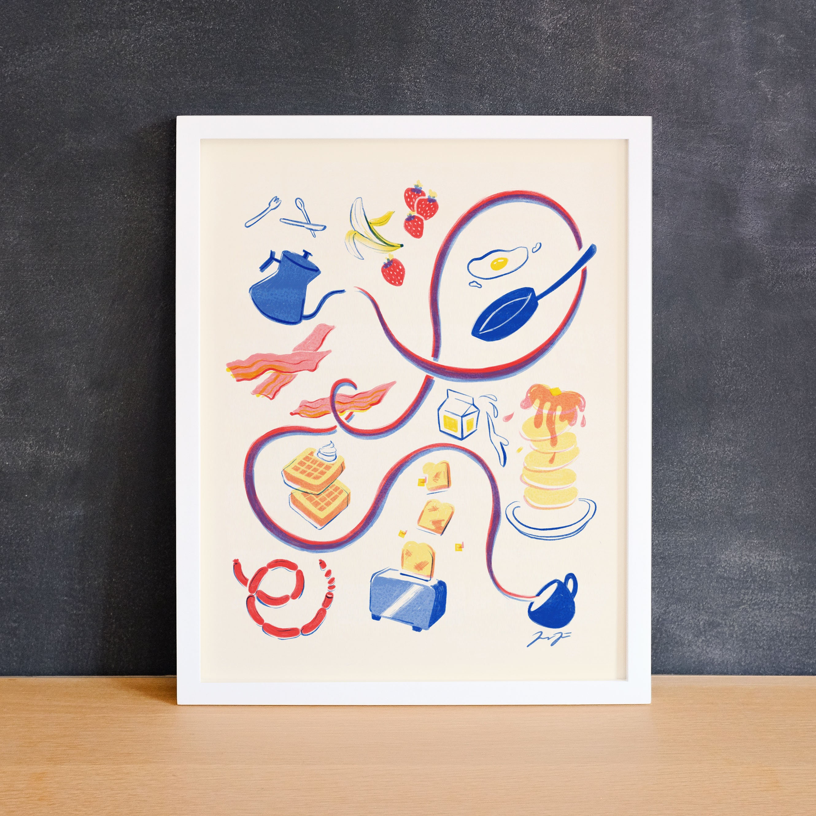 Breakfast Print - Etsy