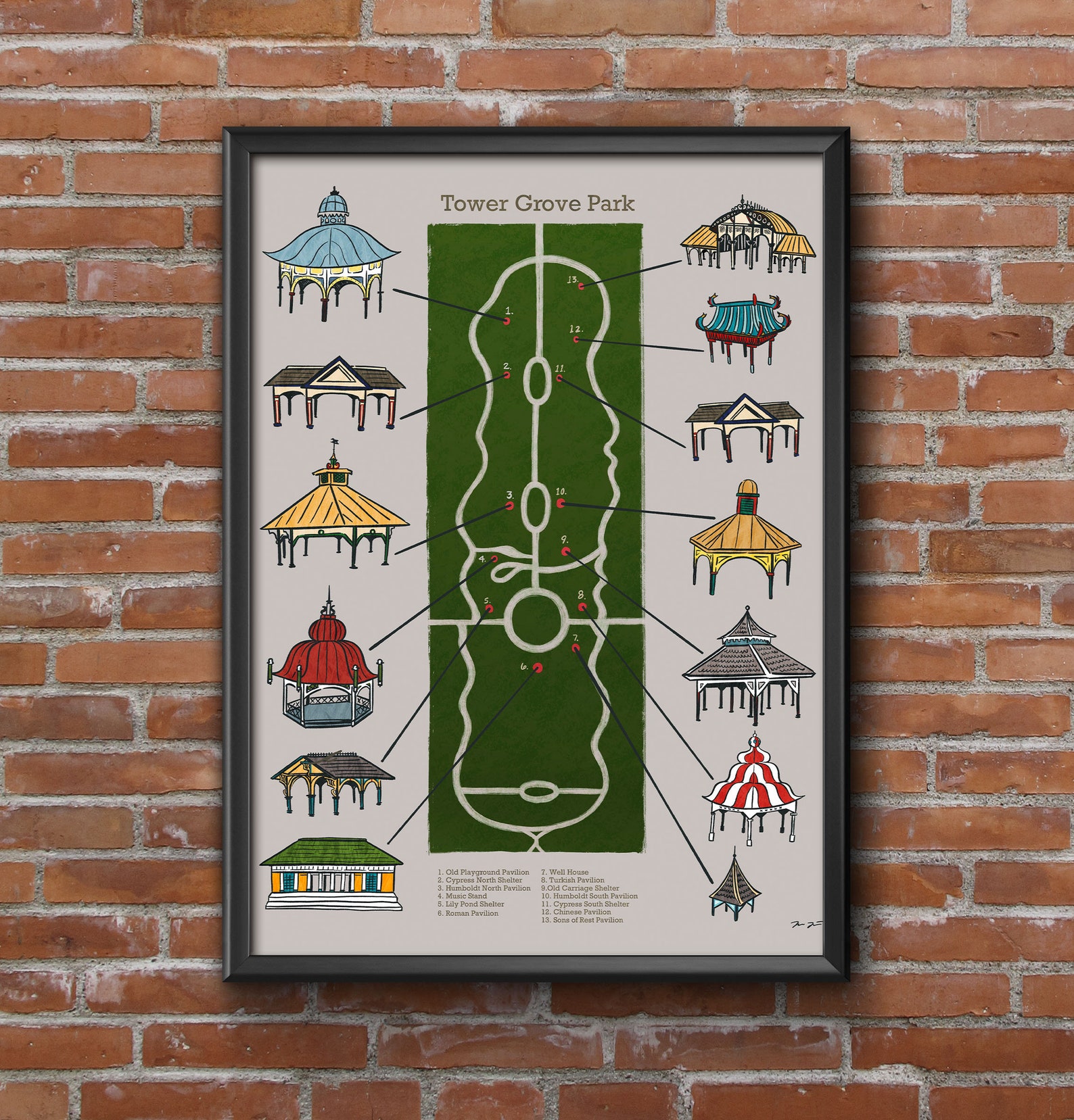 Tower Grove Park Pavilions - Etsy