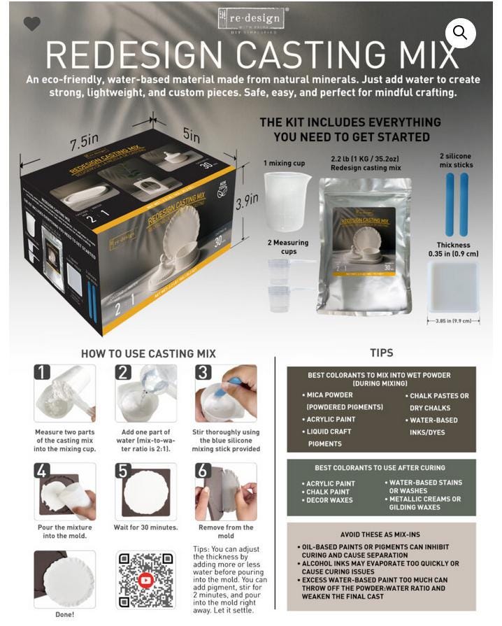 Redesign Casting Mix Kit - Redesign Mould Casting Mix Silicon Mould Mix ...